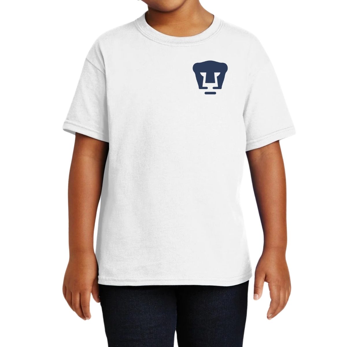 Playera Niño Niña Pumas UNAM Logo Azul Escudo – PM SHOP