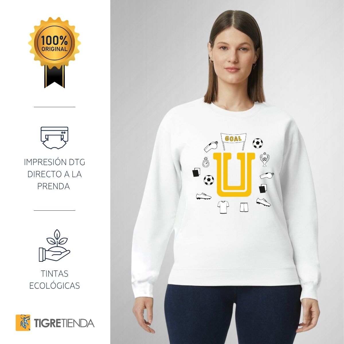 Sudadera Mujer Tigres UANL Escolar – PM SHOP