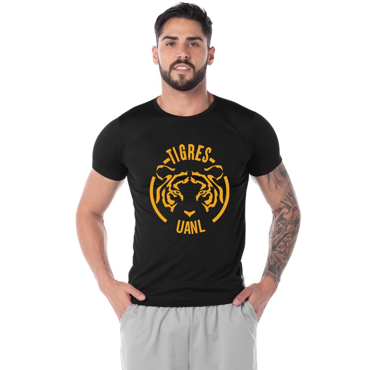 Playera Transpirable Hombre Tigres UANL Rostro Amarillo – PM SHOP