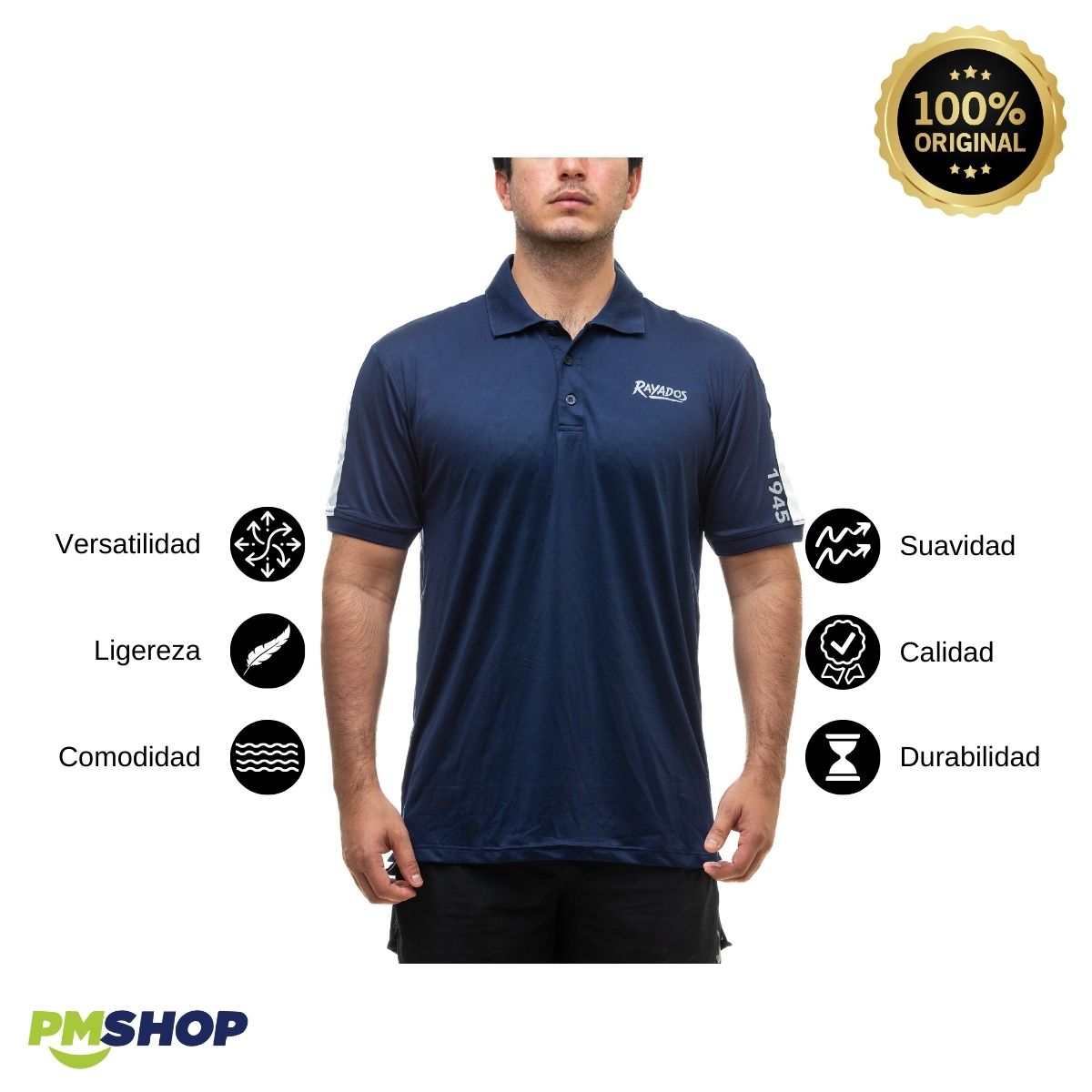 Playera Tipo Polo Hombre Rayados RAMS438M – PM SHOP