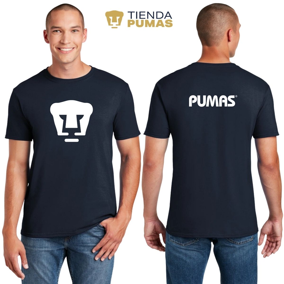 Playera Hombre Pumas UNAM Logo Monocromatico Vinil – PM SHOP