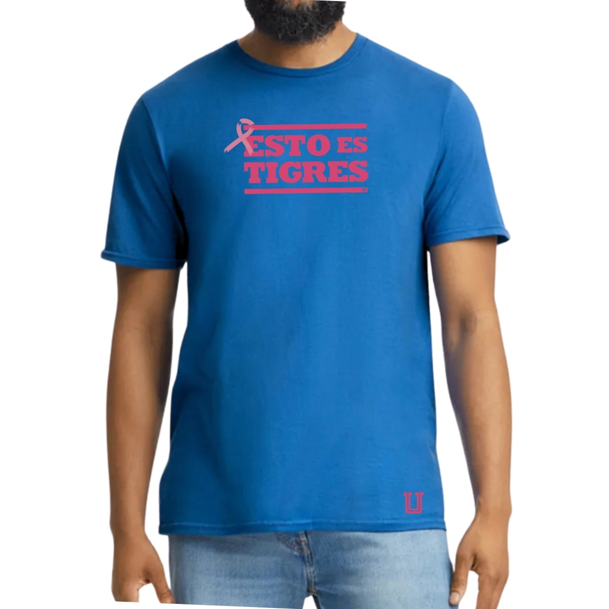 Playera Hombre Tigres UANL Rosa Cáncer Mama – PM SHOP
