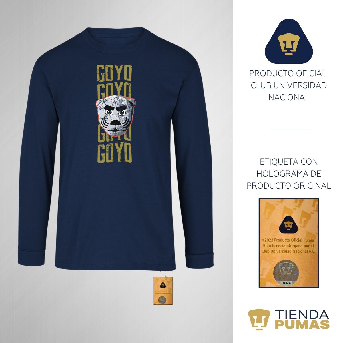 Playera M Larga Niños Pumas UNAM Goyo Goyo – PM SHOP