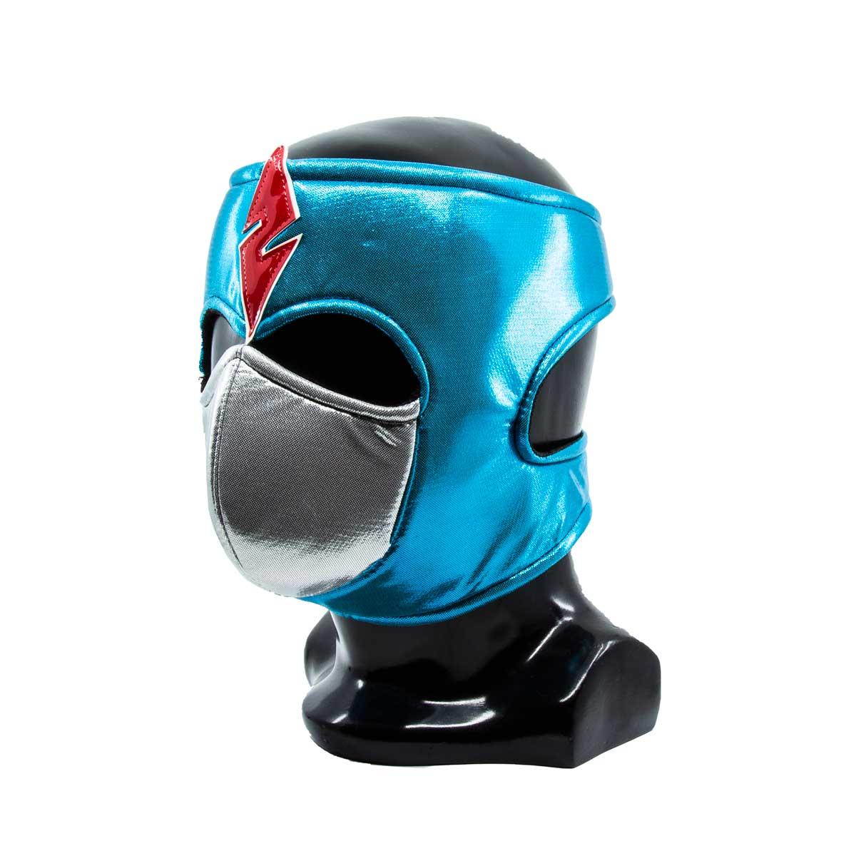 Máscara Lucha Libre AAA Lady Shani Azul-Negro-Rojo MAS-A-006 – PM SHOP