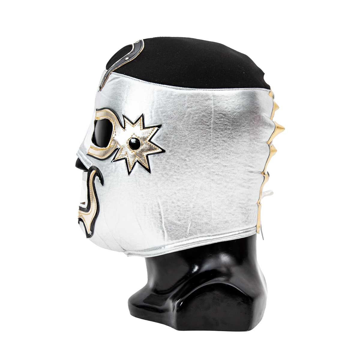 Máscara Lucha Libre AAA Cuatrero Plata-Oro AAA140 – PM SHOP