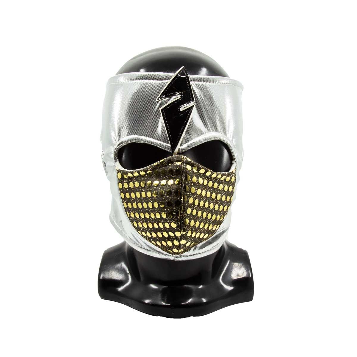 Máscara Lucha Libre AAA Lady Shani Plata-Oro-Negro MAS-A-006 – PM SHOP